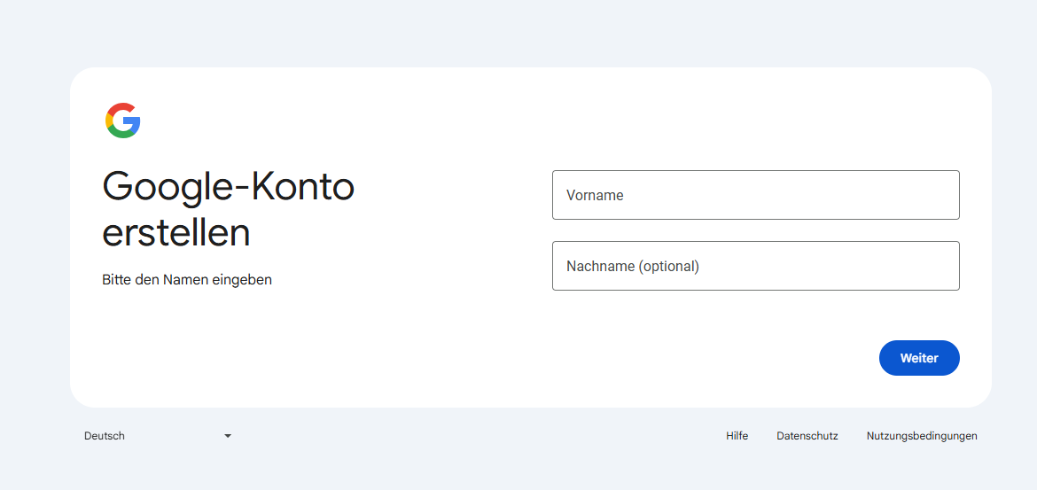 Google-Konto erstellen | seo2day.de